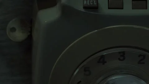 Rotary dial telephone, dialing detail, 7... | Stock Video | Pond5