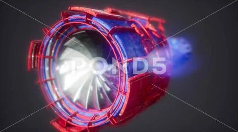 Rotate Jet Engine Turbine rotate jet engine turbine of plane, aircraft ...