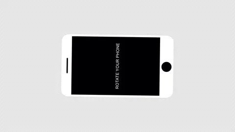 Rotate your phone animation on a transpa... | Stock Video | Pond5