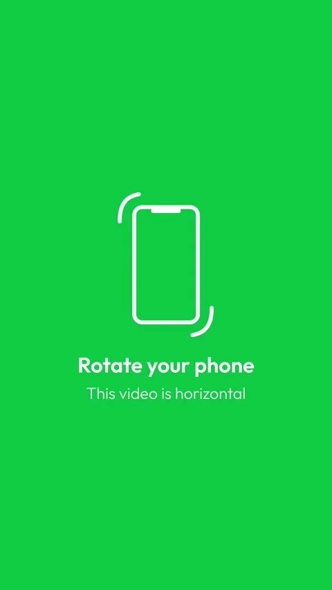 Rotate your phone icon animation on chro... | Stock Video | Pond5
