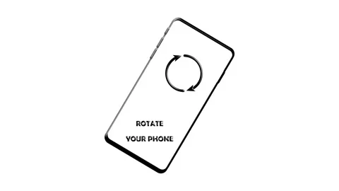 rotate your phone transition animation r... | Stock Video | Pond5