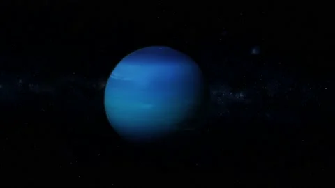 Rotated realistic 3d Neptune planet view | Stock Video | Pond5