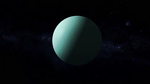 Rotated realistic original 3d Uranus pla... | Stock Video | Pond5