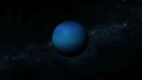 Rotated viewing 3d Neptune realistic pla... | Stock Video | Pond5