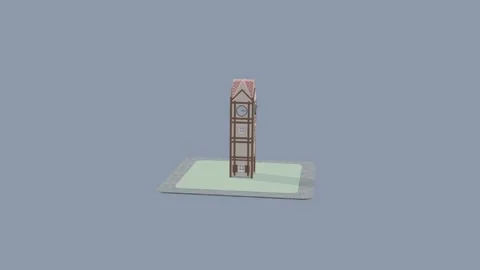 Rotating 3D modern building isolated on ... | Stock Video | Pond5