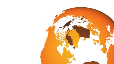 Rotating blue Earth Globe Map | Stock Video | Pond5