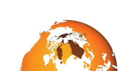 Rotating blue Earth Globe Map | Stock Video | Pond5