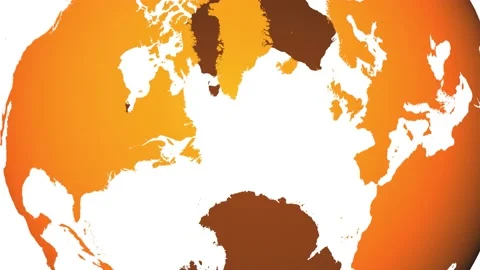 Rotating blue Earth Globe Map | Stock Video | Pond5