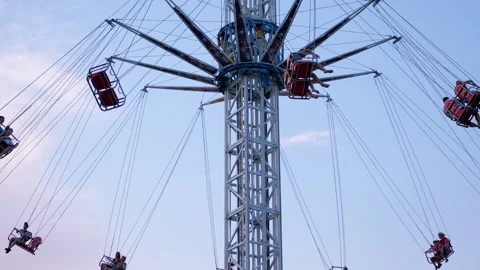 Rotating a Chain Carousel with a Lifting... | Stock Video | Pond5