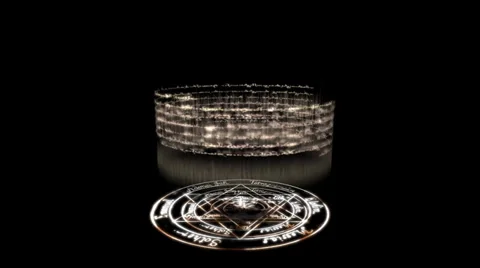 rotating christ rune around witchcraft p... | Stock Video | Pond5