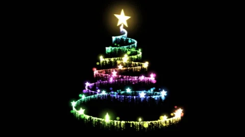Rotating Christmas Tree Animation - Loop... | Stock Video | Pond5