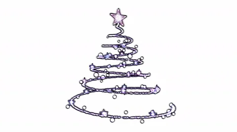 Rotating Christmas Tree Animation - Loop... | Stock Video | Pond5