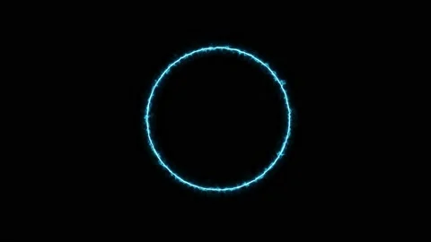 Rotating Circle Blue Electric Effect Bac... | Stock Video | Pond5