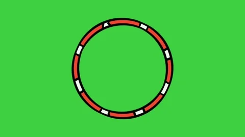 Rotating circle border animation on gree... | Stock Video | Pond5