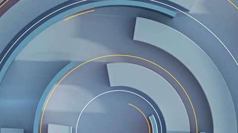 Rotating circle elements seamless loop 3... | Stock Video | Pond5