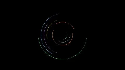 Rotating circular different color partic... | Stock Video | Pond5