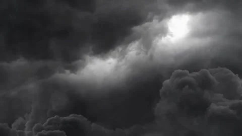 Rotating clouds of a supercell thunderst... | Stock Video | Pond5