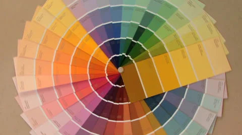 Rotating Color Chart Guide HD | Stock Video | Pond5