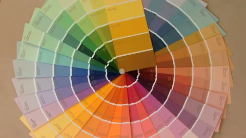 Rotating Color Swatches Fandeck Series 4... | Stock Video | Pond5