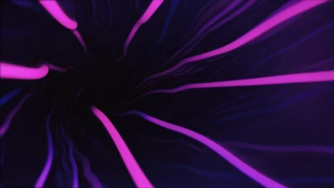 Rotating Curvy Violet Strings Tunnel wit... | Stock Video | Pond5
