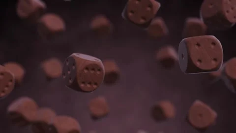 Rotating Dice Background Animation Backg... | Stock Video | Pond5
