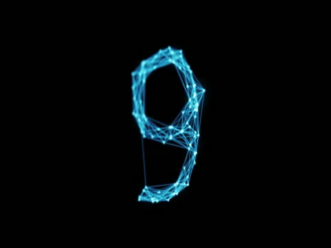 Rotating Digital Plexus Dots Countdown -... | Stock Video | Pond5