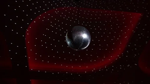 Rotating disco mirror ball. Rotating spa... | Stock Video | Pond5