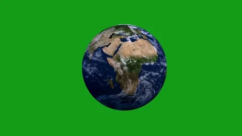 Rotating earth motion graphics with gree... | Stock Video | Pond5