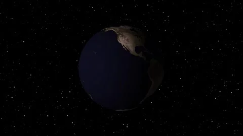 Rotating Earth from Space 4 K Animation | Stock Video | Pond5