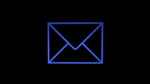 Rotating envelope symbol with alpha chan... | Stock Video | Pond5