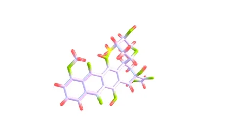 Rotating epirubicin drug molecular struc... | Stock Video | Pond5