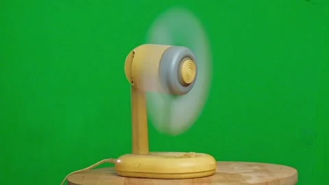 Rotating Fan on Green Screen | Stock Video | Pond5