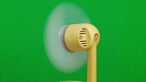 Rotating Fan on Green Screen | Stock Video | Pond5