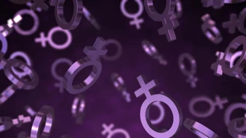 Rotating Female Symbol Animation Backgro... | Stock Video | Pond5