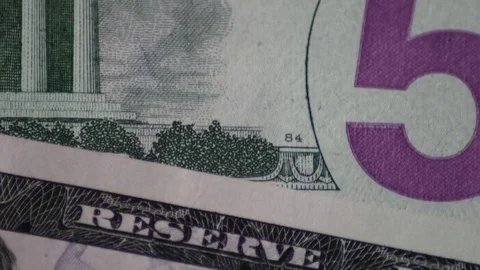 Rotating Five Dollar Bill Motion | Stock Video | Pond5