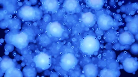 Rotating flow of 3d molecules. Design. F... | Stock Video | Pond5