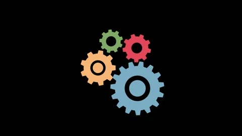 Rotating Gears, Cogwheel Loop Animation.... | Stock Video | Pond5