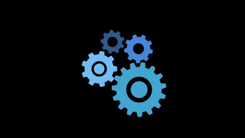 Rotating Gears, Cogwheel Loop Animation.... | Stock Video | Pond5