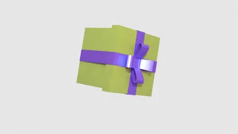 Rotating Gift Box. 3D gift box animation... | Stock Video | Pond5