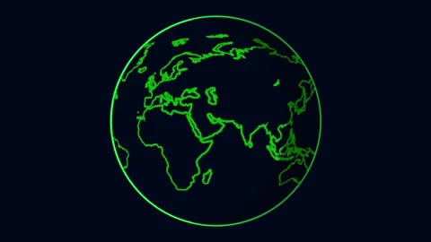 Cyber Globe Map Stock Videos – Royalty-Free HD & 4K Videos