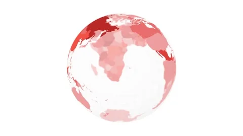 Rotating globe. Transparent Earth planet... | Stock Video | Pond5
