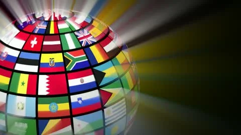 World Flags Globe Stock Video Footage | Royalty Free World Flags Globe ...