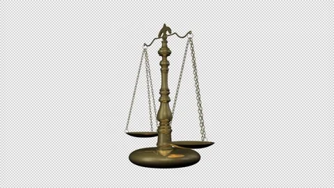 Rotating Golden Scale animation 3d | Stock Video | Pond5