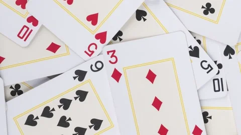Rotating group of various playing cards.... | Stock Video | Pond5