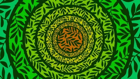 Rotating Leaf Pattern Tunnel Background ... | Stock Video | Pond5
