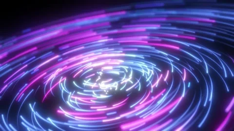 Rotating lines to center blue light and ... | Stock Video | Pond5