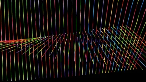 Rotating Lines of Color Video Background | Stock Video | Pond5