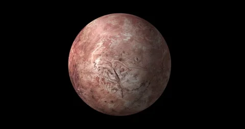 Rotating Makemake isolated on black back... | Stock Video | Pond5