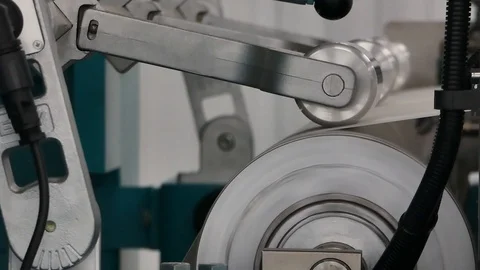 Rotating mechanism in the production | Stock Video | Pond5