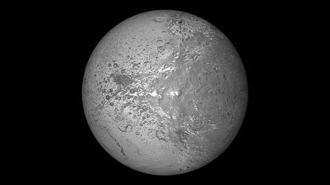 rotating moon globe on black background | Stock Video | Pond5